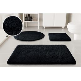 Badematte OTTO HOME "Kaarin", grau (anthrazit schwarz), H:30mm, Polyester, Badematten, Badematte, Badteppich, getuftet, flauschig, hochflor, gro&szlig;e Farbauswahl