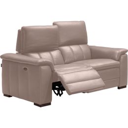 2-Sitzer Egoitaliano "Capucine", beige (safari), B:154cm H:99cm T:97cm, Sofas, 2-Sitzer, wahlweise mit elektrisch oder manuell verstellbarer Relaxfunktion