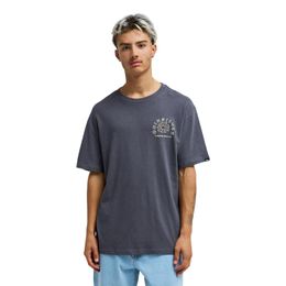 T-Shirt Quiksilver "Curve Palm", Herren, Gr. XS, iron gate, Obermaterial: 80% Walkfrottier, 20% Hanf;, Shirts T-Shirt