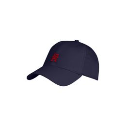 Baseball Cap Tommy Hilfiger "TH IMD COLOR 6 PANEL CAP", Damen, blau (space blau), Baumwolle, unifarben, Caps Baseball Cap, TH-Logo gestickt, gr&ouml;&szlig;enverstellbar, Logo auf der R&uuml;ckseite UNISEX