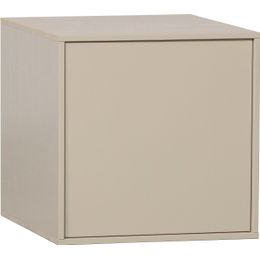 Schrankaufsatz Woood "Daily Aufsatz f&uuml;r den passenden Mehrzweckschrank", beige, B:50cm H:50cm T:58cm, FSC-zertifizierter Holzwerkstoff, M&ouml;belaufs&auml;tze, Schrankaufsatz, Push-to-Open-Funktion, H&ouml;he 50 cm, Breite 50 oder 100 cm