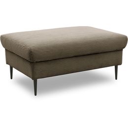 Sitzhocker DOMO collection "Modica", braun (schlamm), B:99cm H:42cm T:65cm, 100% Polyester, Hocker, Sitzhocker, passend zur Serie, auch in Cord