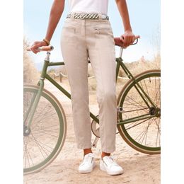 Webhose Casual Looks, Damen, Gr. 20, Kurzgr&ouml;&szlig;en, beige, 98% Baumwolle, 2% Elasthan, unifarben, Hosen Webhose