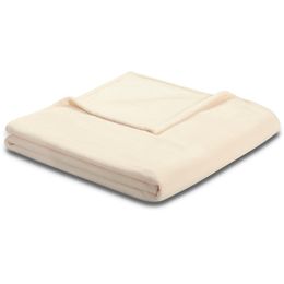 Wohndecke Biederlack "King Fleece", beige (creme), B:150cm L:200cm, Polyester, Wohndecken, Wohndecke, leicht, Kuscheldecke