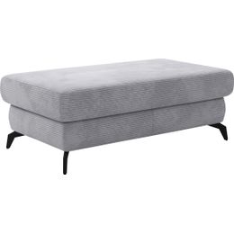 Sit & More Polsterhocker SIT & MORE "Bolero", silber, B:121cm H:45cm T:67cm, 100% Polyester, Hocker, Polsterhocker