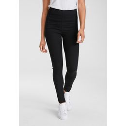 Jeansjeggings Arizona, Damen, Gr. 40, N-Gr, schwarz, Denim/Jeans, Obermaterial: 63% Baumwolle, 32% Polyester, 5% Elasthan, Basic, skinny fit lang, Jeans Jeansjeggings, extra-eng geschnittene Beinform, hohe Leibh&ouml;he