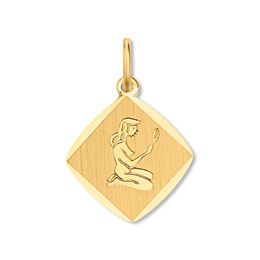 Sternzeichenanh&auml;nger ONE ELEMENT "Jungfrau Sternzeichen Anh&auml;nger aus 333 Gelbgold", gold, Schmuckanh&auml;nger, Damen, Jungfrau, Gelbgold 333, Sternzeichenanh&auml;nger, Astro