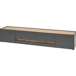 Lowboard Home Affaire "City/Giron, moderner TV-Schrank, Kommode, TV-Unterschrank", grau (anthrazit), B:220cm H:40cm T:45cm, FSC-zertifizierter Holzwerkstoff, Sideboards, Lowboard, zeitlos, modern, ausreichend Stauraum, vielseitig einsetzbar