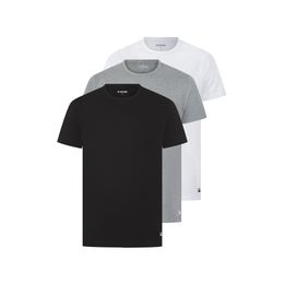 G-Star Raw T-Shirt G-STAR "COVE, T-SHIRTS 3 PACK CREW", Herren, Gr. XL, hellwei&szlig;, grau marl, schwarz, Jersey, Obermaterial: 50% Baumwolle, 45% Modal, 5% Elasthan, unifarben, regular fit normal, Rundhals, abgesteppte Kante, Shirts T-Shirt, Regular Fit in Rundhalsform
