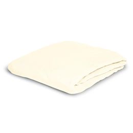 Betttuch Irisette "Vesuv 12", beige (creme), B:150cm L:250cm, Jersey, Obermaterial: 100% Baumwolle, Bettlaken, Betttuch, flauschig und warm, ohne Gummizug