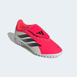 Fu&szlig;ballschuh adidas Performance "PREDATOR CLUB FOLD-OVER TONGUE TURF KIDS", Kinder, Gr. 31, lucid rot, core schwarz, ftwr wei&szlig;, Synthetik, Schuhe Fu&szlig;ballschuh, f&uuml;r Kunstrasen, Hart- und Aschenpl&auml;tze, f&uuml;r Kinder & Jugendliche