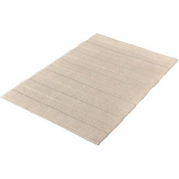 Badematte Kleine Wolke "Tikka", beige (natur), H:5mm, Baumwolle, Badematten, Badematte, Badteppich, Uni-Farben, gestreift, Hoch-Tief Effekt