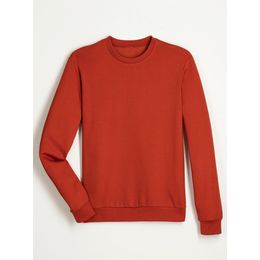 Sweatshirt CLASSIC, Herren, Gr. 52/54, rot (rostrot), 50% Baumwolle, 50% Polyester, unifarben, Rundhals, Sweatshirts Sweatshirt