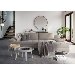Sit & More Ecksofa SIT & MORE "Latigo L-Form", beige, B:290cm T:163cm, Sofas, Ecksofa, mit Mega-Recamiere, wahlweise mit Bettfunktion und Bettkasten