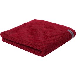 Duschtuch Ross "Smart", rot (marsala), B:70cm L:140cm, Frottier, Obermaterial: 100% Baumwolle, Handt&uuml;cher, Duschtuch, Uni-Rippe mit Velourslabel