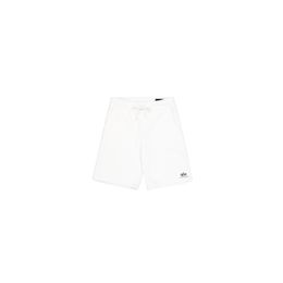 Shorts Alpha Industries "Basic Short SL II", Damen, Gr. XXL, Normalgr&ouml;&szlig;en, wei&szlig;, Obermaterial: 80% Baumwolle, 20% Polyester, Hosen Shorts
