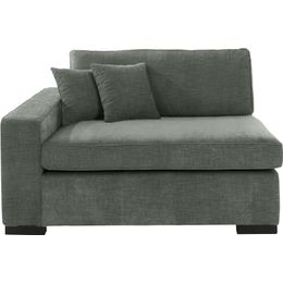 Sofaelement Home Affaire "Skara XXL", grau, B:140cm H:86cm T:130cm, 100% Polyester, Polsterelemente, Sofaelement, Modul XXL - zum eigenen Zusammenstellen, Armlehne links/rechts w&auml;hlbar