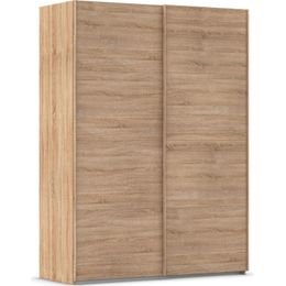 Schwebet&uuml;renschrank Rauch "Kleiderschrank Schrank Garderobe Schlafzimmerschrank EVELYN", braun (eiche sonoma), B:162cm H:223cm T:68cm, Holzwerkstoff, Schr&auml;nke, Schwebet&uuml;renschrank, in elegantem Stil, in 5 Breiten, Griffe in Korpusfarbe MADE IN GERMANY