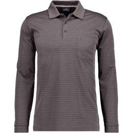 Poloshirt Ragman, Herren, Gr. 5XL, anthrazit, Piqu&eacute;, 70% Baumwolle 30% Polyester, regular fit, ohne Ausschnitt, Shirts Poloshirt