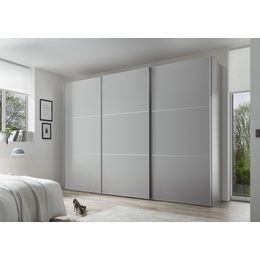 Schwebet&uuml;renschrank STAUD "Includo, kurze Lieferzeit: "Premium Variante in Wei&szlig; in 249cm Breite", dekor saphir, B:298cm H:222cm T:68cm, Holzwerkstoff, Schr&auml;nke, Schwebet&uuml;renschrank