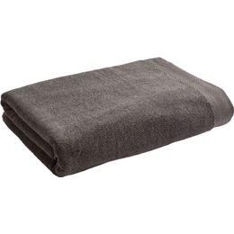 Badetuch Christy "LUXE", grau (soot), B:90cm L:165cm, Walkfrottier, Obermaterial: 100% Baumwolle, Handt&uuml;cher, Badetuch, Luxus Badetuch in Premium Qualit&auml;t mit 730g/m&sup2;, 90x165cm, 1er Set