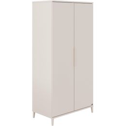 Kleiderschrank YUNY BY PAIDI "SISTER LOU inkl. Kleiderstangen und Einlegeb&ouml;den", beige (cashmere, beige), B:94,7cm H:194,5cm T:52,4cm, Holzwerkstoff, Schr&auml;nke, Kleiderschrank, Beige, zertifizierte Qualit&auml;t, Soft-Close