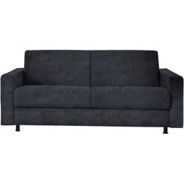 Schlafsofa Bali "Messina", anthrazit, B:195cm H:84cm T:100cm, 100%Polyester, Sofas, Schlafsofa, Dauerschl&auml;fer in 140 und 160er Breite. 3 Matratzen zur Auswahl