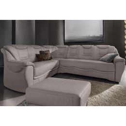 Sit & More Ecksofa SIT & MORE "Benson L-Form", grau, B:265cm H:94cm T:215cm, NaturLeder;Luxus-Microfaser;Luxus-Kunstleder;Primabelle-Microfaser, Sofas, Ecksofa, wahlweise mit Bettfunktion