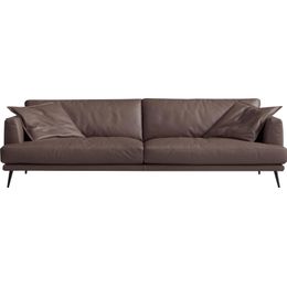 2,5-Sitzer Egoitaliano "Sophia, Designsofa mit extrakomfortablem Sitzkomfort", braun (chocolate), B:214cm H:77cm T:96cm, Leder BULL (Echtes Rindsleder). Geschliffenes, pigmentiertes und behandeltes Rindsleder mit einer Dicke von 1, 3-1, 5 mm. Es handelt sich um ein weiches, gesch&uuml;tztes Leder. Eine leichte Deckschicht sch&uuml;tzt sie vor Flecken, ohne ihre urspr&uuml;nglichen Eigenschaften zu ver&auml;ndern. Die