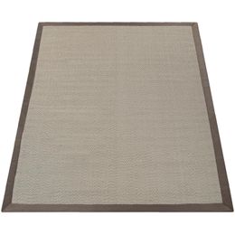 Teppich Paco Home "Sisala 270", beige, B:120cm H:4mm L:170cm, Polypropylen (PP), Teppiche, Teppich, Flachgewebe, gewebt, Sisal Optik, Bord&uuml;re, In- und Outdoor geeignet