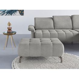 Polsterhocker Home Affaire "Fresh", grau (hellgrau), B:102cm H:45cm T:68cm, 100% Polyester, Hocker, Polsterhocker, passend zum Ecksofa "Fresh", auch in Bezug Olympia EASY CLEAN