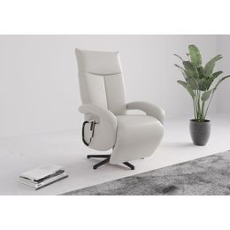 Sit & More TV-Sessel SIT & MORE "Amica, inkl. Kopfteilverstellung & Drehfunktion", wei&szlig; (reinwei&szlig;), B:74cm H:112cm T:82cm, Sessel, TV-Sessel, wahlweise mit 2 Motoren, Akku und Aufstehhilfe