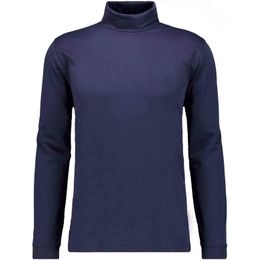 Rundhalspullover Ragman, Herren, Gr. 56, blau (marineblau), Jersey, 70% Baumwolle 30% Polyester, Pullover Rundhalspullover