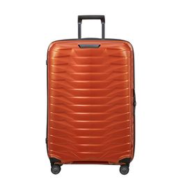 Hartschalen-Trolley Samsonite "PROXIS, verschiedene Gr&ouml;&szlig;en und Farben", Damen, Gr. B/H/T: 51cm x 75cm x 31cm 98 l, orange (flame), Polypropylen, unifarben, festlich, Koffer Hartschalen-Trolley, Trolley Reisegep&auml;ck Hartschalenkoffer Reisekoffer TSA-Zahlenschloss