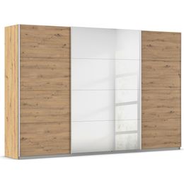 Schwebet&uuml;renschrank OTTO HOME "Kleiderschrank Schrank Schlafzimmerschrank Garderobe AGORDO", eiche artisan, griffleisten alufarbig, B:315cm H:210cm T:62cm, Holzwerkstoff, Schr&auml;nke, Schwebet&uuml;renschrank, Top Innenausstattung, in 4 Breiten und 2 H&ouml;hen MADE IN GERMANY