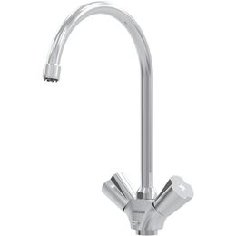 K&uuml;chenarmatur Stiebel Eltron "WUT-K", silber (verchromt), B:18,5cm H:8cm T:34cm, Armaturen, K&uuml;chenarmatur, drucklos, f. offene Warmwasserspeicher/Untertischboiler 5l Niederdruck