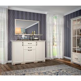 Kommode OTTO HOME "Evergreen", beige (elfenbein), B:158,7cm H:102cm T:48,7cm, Sideboards, Kommode, hochwertig UV lackiert, mit Soft-Close-Funktion, 102 x 158,7 x 48,7cm