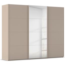 Schwebet&uuml;renschrank Rauch "Kleiderschrank Schrank Garderobe Schlafzimmerschrank SCALE-FYRA", grau (fango, griffleisten fango), B:271cm H:223cm T:68cm, Holzwerkstoff, Schr&auml;nke, Schwebet&uuml;renschrank, edle viergeteilte T&uuml;ren mit Spiegel und vielen Farben MADE IN GERMANY