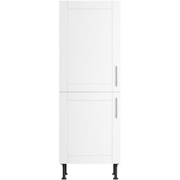Midischrank KOCHSTATION "KS-Ahus", wei&szlig; (wei&szlig; matt, wei&szlig;), B:60cm H:176,6cm T:58,4cm, Schr&auml;nke, Midischrank, Breite 60 cm