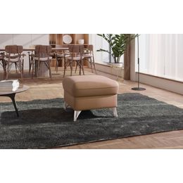 Sit & More Polsterhocker SIT & MORE "Astoria", braun (macciato), B:63cm H:48cm T:74cm, 100% Polyester, Hocker, Polsterhocker, Passend zur "Astoria"-Serie