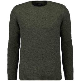 Rundhalspullover Ragman, Herren, Gr. 52, gr&uuml;n (j&auml;gergr&uuml;n, 326), Strick, 80% Wolle 20% Polyamid, ohne Ausschnitt, Pullover Rundhalspullover