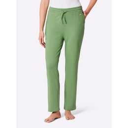 Dehnbund-Hose feel good, Damen, Gr. 48/50, Normalgr&ouml;&szlig;en, gr&uuml;n (eucalyptus), 50% Baumwolle, 50% Polyester, unifarben, Hosen Dehnbund-Hose
