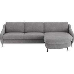 Sit & More Ecksofa SIT & MORE "Soul L-Form", grau, B:296cm H:90cm T:189cm, 95% Polyester, 10% Polyamid, Sofas, Ecksofa, wahlweise mit Bettfunktion