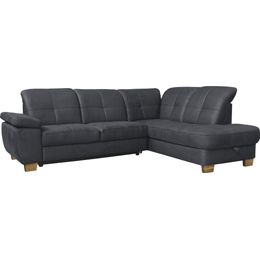 Ecksofa Alina "Karima", grau (basaltgrau gdu 29), B:260cm H:98cm T:219cm, Microfaser GDU (100% Polyester), Sofas, Ecksofa, inkl. R&uuml;ckenlehnenverstellung, wahlweise mit Bettfunktion und Stauraum