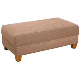 Hocker Home Affaire "Belfort", braun, B:128cm H:46cm T:71cm, Luxus-Microfaser Vintageoptik(100% Polyester);Struktur fein ( 100% Polyester);Luxus-Microfaser ALTARA NUBUCK (100% Polyester), Hocker, Hocker