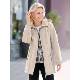 Anorak Classic Basics, Damen, Gr. 42, beige (sand), 100% Polyester, unifarben, Jacken Anorak