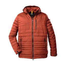 Steppjacke STOY "STW 16 MN QLTD JCKT", Herren, Gr. 5XL, rostrot, Obermaterial: 100% Polyester;Futter: 100% Polyester;F&uuml;llung: 100% Polyester, Jacken Steppjacke, Atmungsaktive, wasserabweisende Steppjacke mit abzippbarer Kapuze
