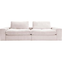 Big-Sofa Alina "Sandy", grau (hellgrau gct 9), B:266cm T:123cm, Cord GCT (92% Polyester, 8% Nylon), Sofas, Big-Sofa, 266 cm breit und 123 cm tief, in modernem Cordstoff