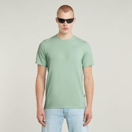 G-Star Raw T-Shirt G-STAR "Slim Base", Herren, Gr. S, gr&uuml;n (birds egg gr&uuml;n), Jersey, Obermaterial: 95% Baumwolle, 5% Elasthan, unifarben, slim fit h&uuml;ftbedeckend, Rundhals, Shirts T-Shirt, mit Rundhals, Baumwollmix