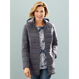 Steppjacke Classic Basics, Damen, Gr. 46, grau, 100% Polyester, unifarben, figurumspielend, Jacken Steppjacke